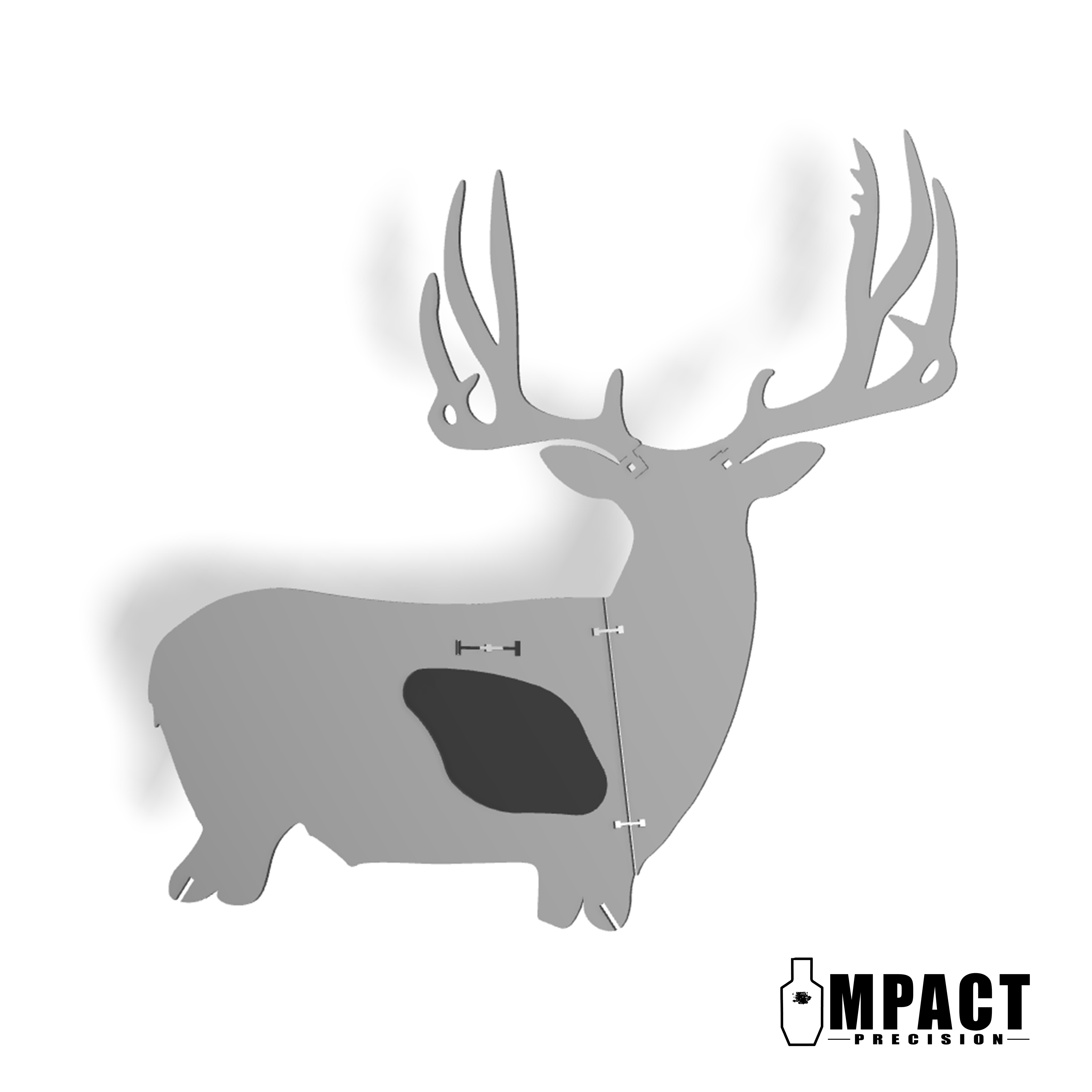 Full Size AR500 Mule Deer Target – Impact Precision